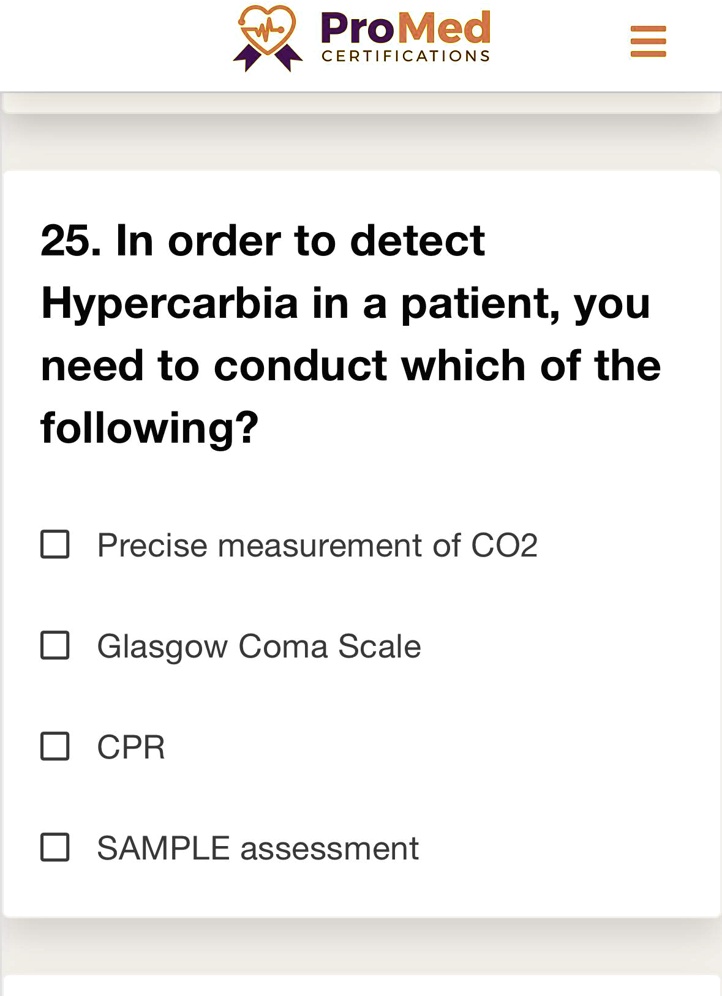 in order to detect hypercarbia in a patient you need to conduct which ...