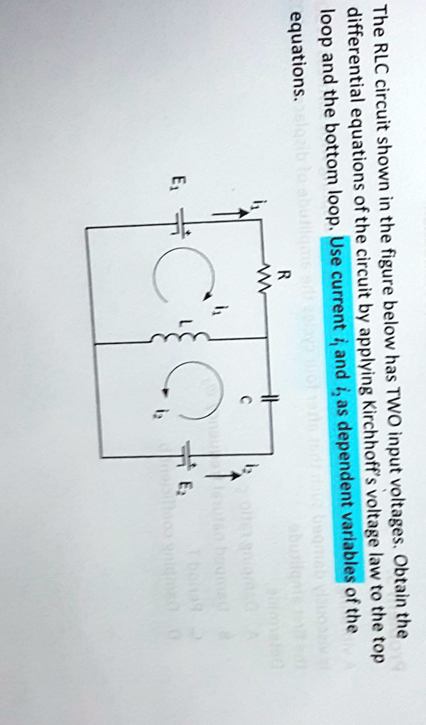 Solved Equations Loop And The Bottom Loop Use Current I And I As 9968