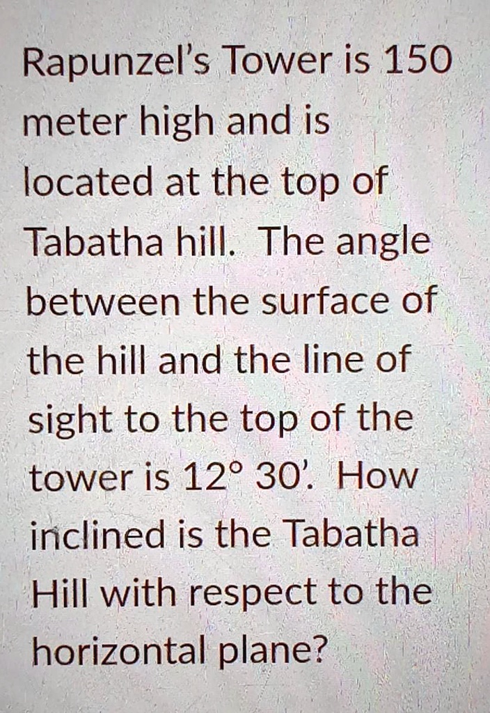 rapunzels tower is 150 meter high and is located at the top of tabatha ...
