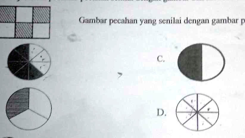 SOLVED: berikut pecahan yang senilai dengan pecahan disamping adalah ... SOLVED: berikut pecahan yang senilai dengan pecahan disamping adalah ...