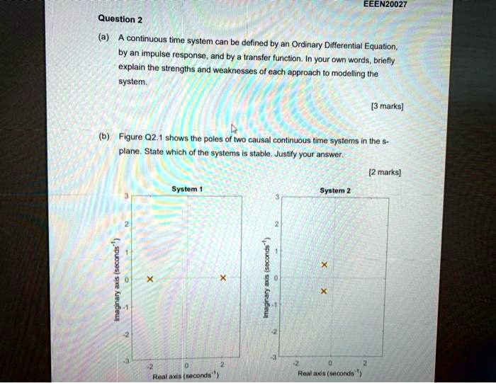 SOLVED: EEEN20027 Question A continuous time system can be defined by ...