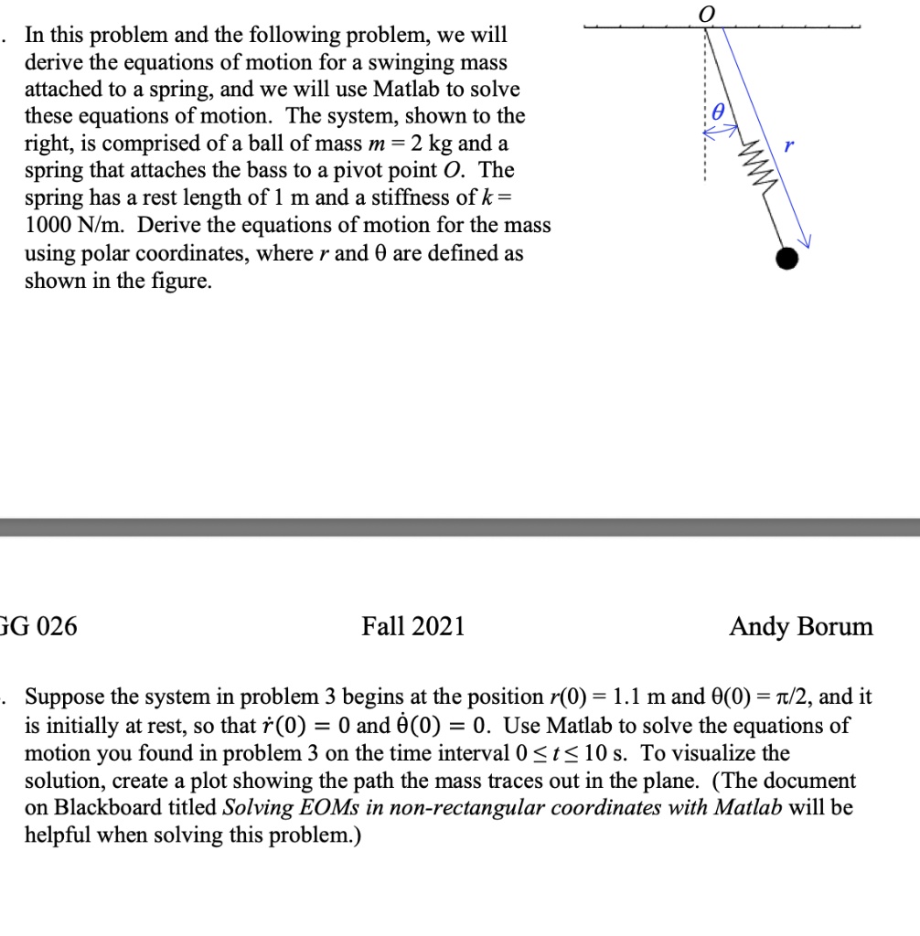 SOLVED: In this problem and the following problem, we will derive the ...