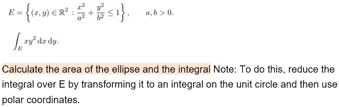 e u e r 72 s 06 0 fre drdy calculate the area of the ellipse and the ...