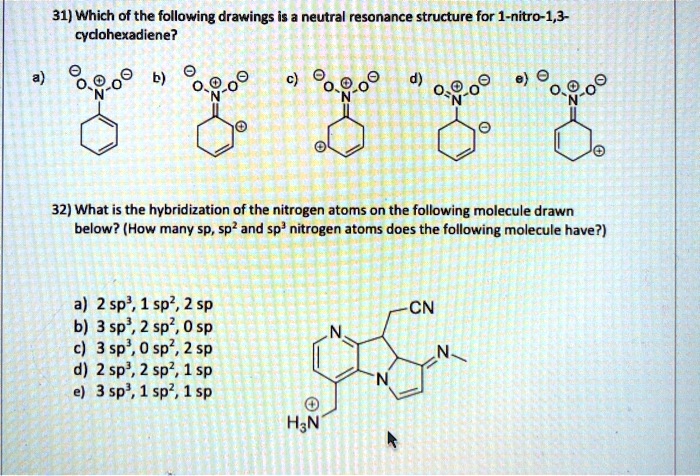 31 which of the following drawings is neutral resonance structure for 1 ...