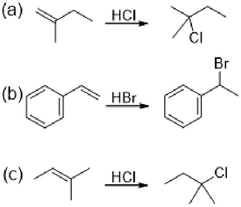 draw the complete mechanism for each polar reaction below a hcl cl br hbr c hci 21871