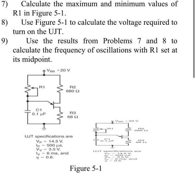 7 calculate the maximum and minimum values of r1 in figure 5 1 8 use ...