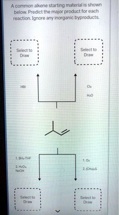 SOLVED: A common alkene starting material is shown below. Predict the ... SOLVED: A common alkene starting material is shown below. Predict the ...