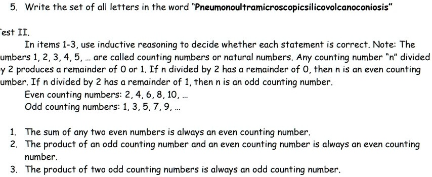 Write the set of all letters in the word "Pneumonoultramicroscopicsilicovolcanoconiosis." In ...