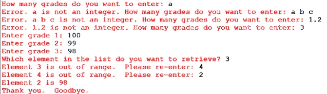 Create A Python Program That Asks The User For The Number Of Grades To Be Entered Into A List