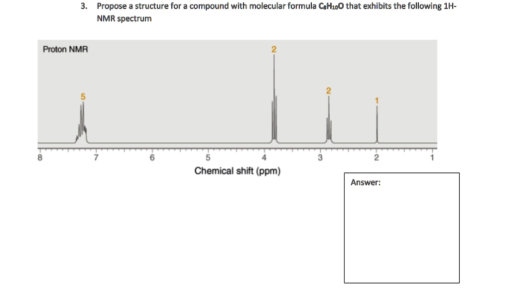 Solved Propose Structure For A Compound With Molecular Formula Cshwo