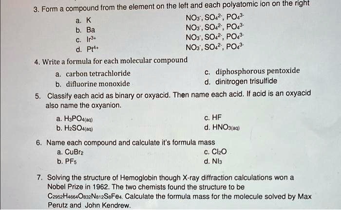 Bisulfate Ion Formula