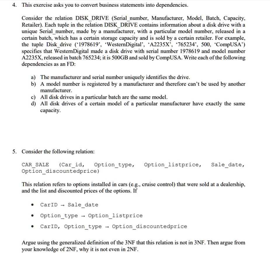 4. This exercise asks you to convert business statements into ...
