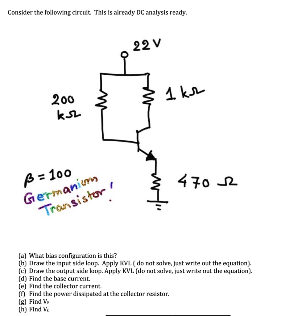 SOLVED: Consider the following circuit. This is already DC analysis ...