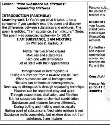 Text: 'Pa help po please, meron pa po yan ung una. Lesson: "Pure ...