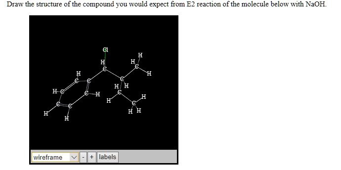 SOLVED: Draw the structure of the compound you would expect from E2 ...
