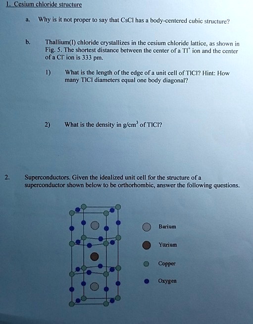 Cesium chloridestructure why it not proper t0 say that csci...