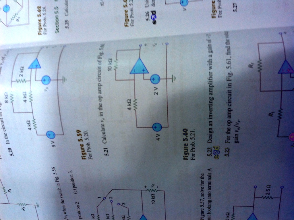 Solved Design A Summing Amplifier Based On A 4 Input Version Of The Circuit Shown In Fig 521