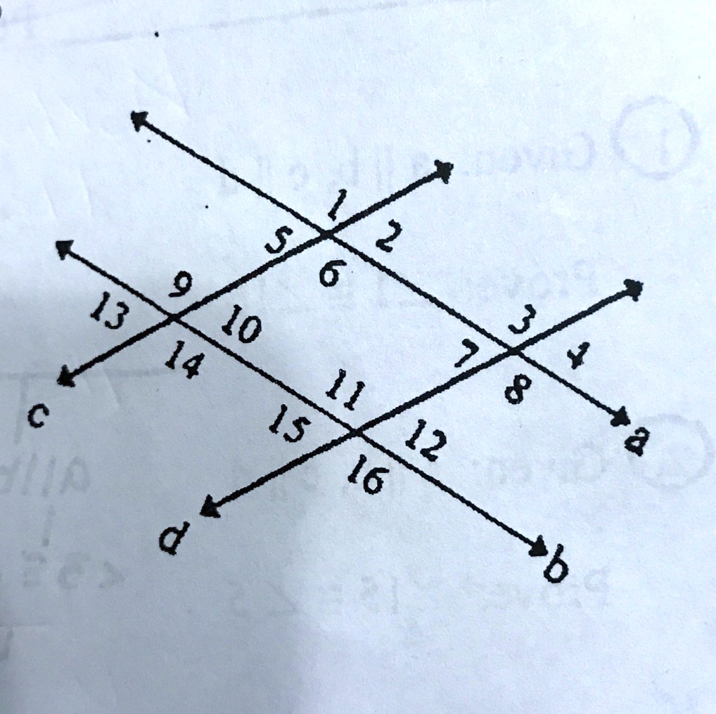 'Flowchart Proof- Given: line a is parallel to line b, and angle 7 is ...