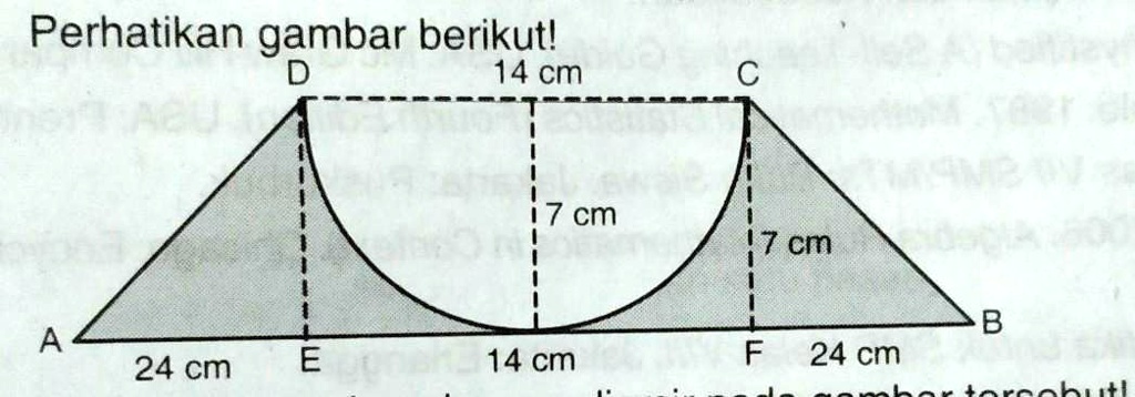 SOLVED: Perhatikan gambar berikut!Tentukan luas daerah yang diarsir ... SOLVED: Perhatikan gambar berikut!Tentukan luas daerah yang diarsir ...