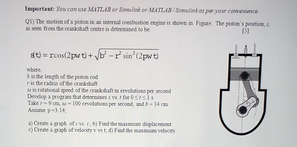 Important: You can use MATLAB or Simulink or MATLAB/Simulink as per your convenience. Q1: The ...