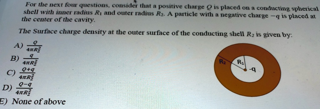 SOLVED: For the next four questions. COnsider that positive charge 0 is placed on a conducting ...