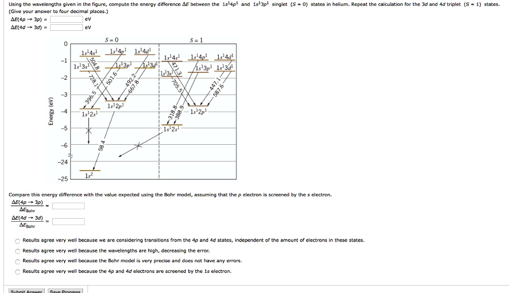 Using the wavelengths given in the figure, compute the...