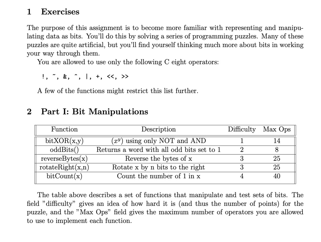 SOLVED: Texts: The only data type you can use is int. You are not allowed to use arrays, structs ...