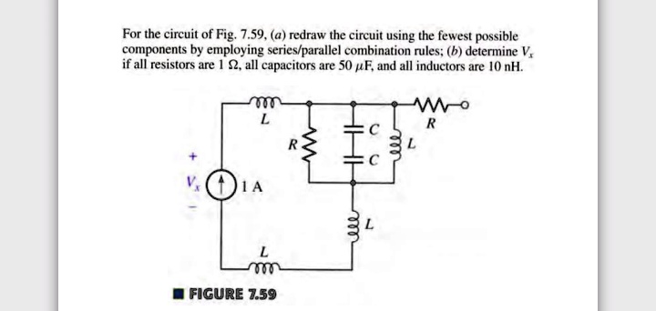 for the circuit of fig759a redraw the circuit using the fewest possible ...