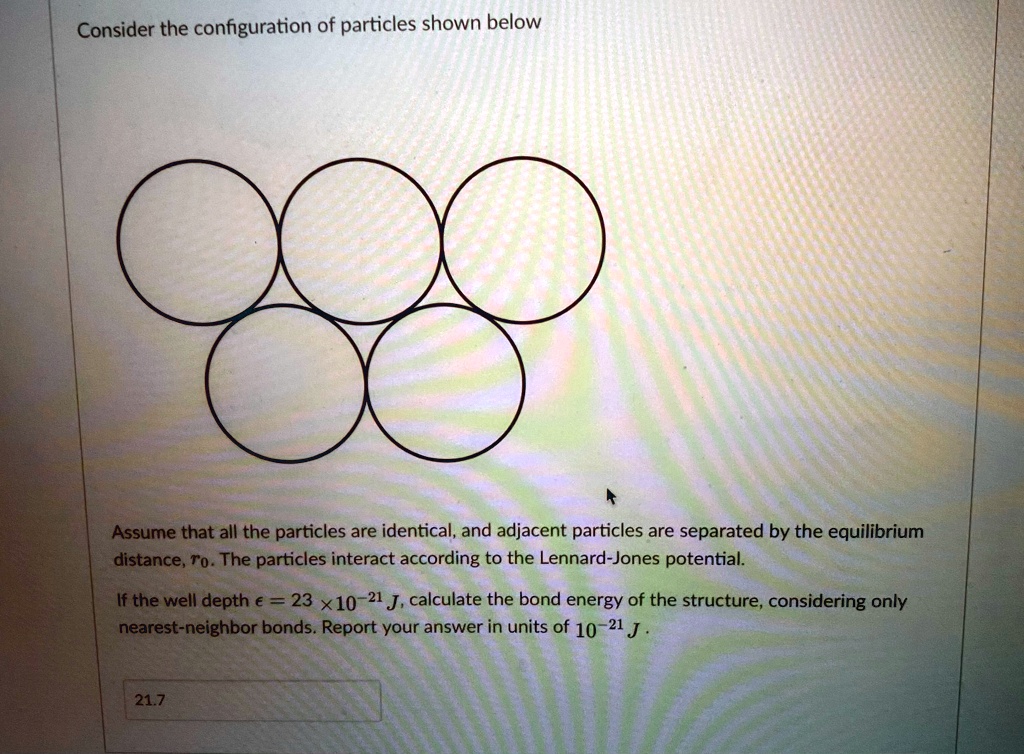 Consider the configuration of particles shown below Assume that all the particles are identical ...