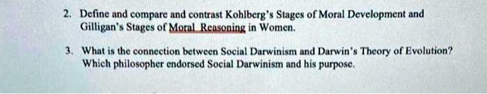 VIDEO solution: 2. Define and compare and contrast Kohlberg's Stages of ...