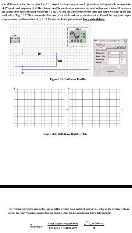 Solved Use Multisim To Set Up The Circuit In Fig 11 1 Adjust The