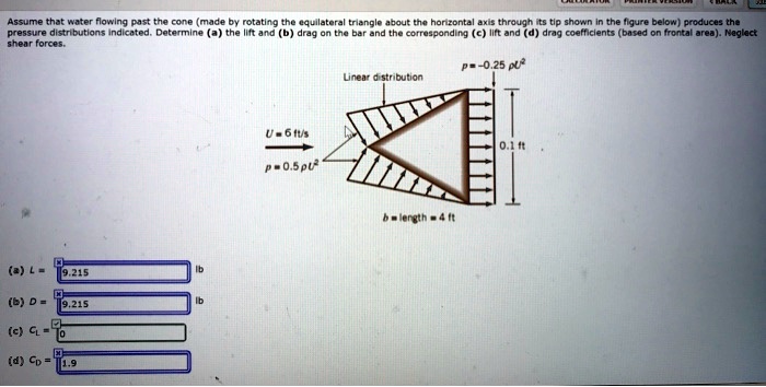 SOLVED: Assume that water flowing past the cone (made by rotating the ...