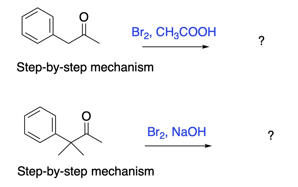 SOLVED: Draw the structure(s) of the product(s) and step by step ...