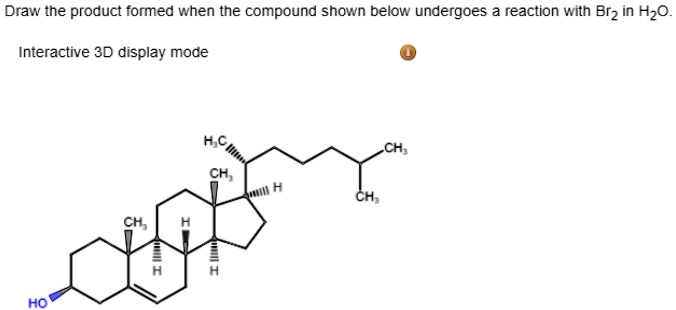 SOLVED: Draw the product formed when the compound shown below undergoes ...