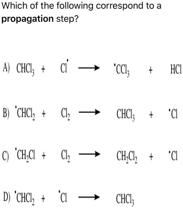 SOLVED: Which of the following correspond to a propagation step? A ... SOLVED: Which of the following correspond to a propagation step? A ...