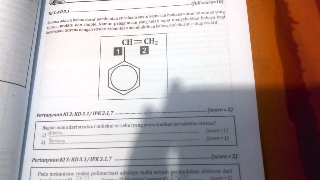 SOLVED: Bagian mana dari struktur molekul tersebut yang menunjukkan ...