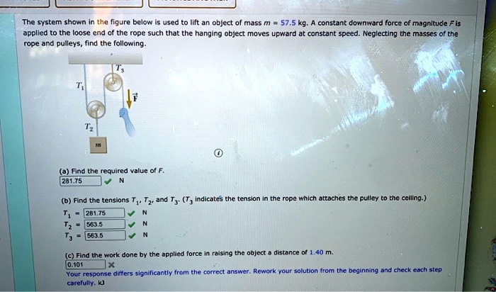 The System Shown Figure Below Useo Lift An Object Of … Solvedlib