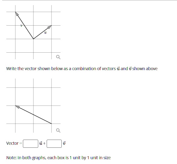 SOLVED: Texts: Write the vector shown below as a combination of vectors ...