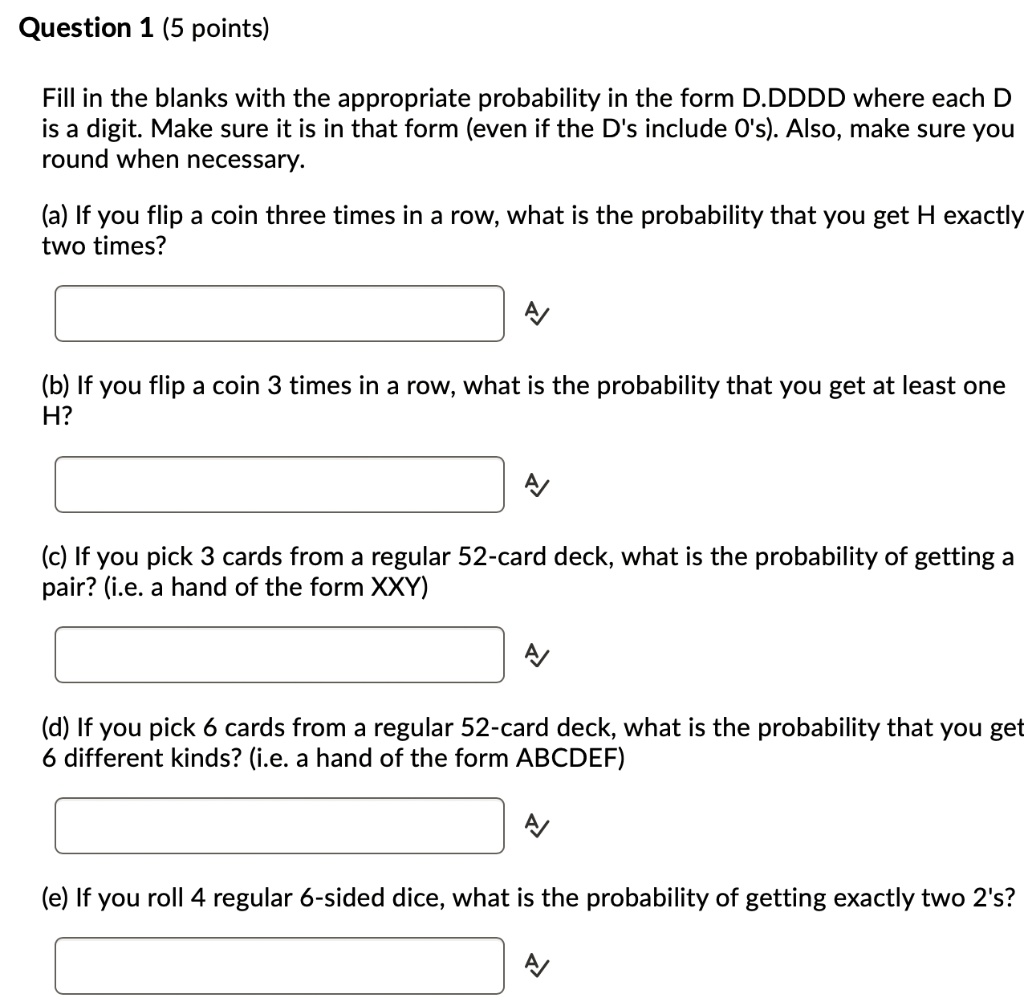 SOLVED: (a) If you flip a coin three times in a row, what is the ...