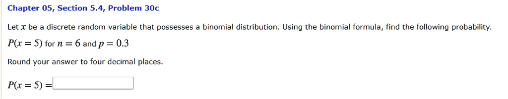 Chapter 05, Section 5.4, Problem 30c Let x be a discrete random variable that possesses a ...