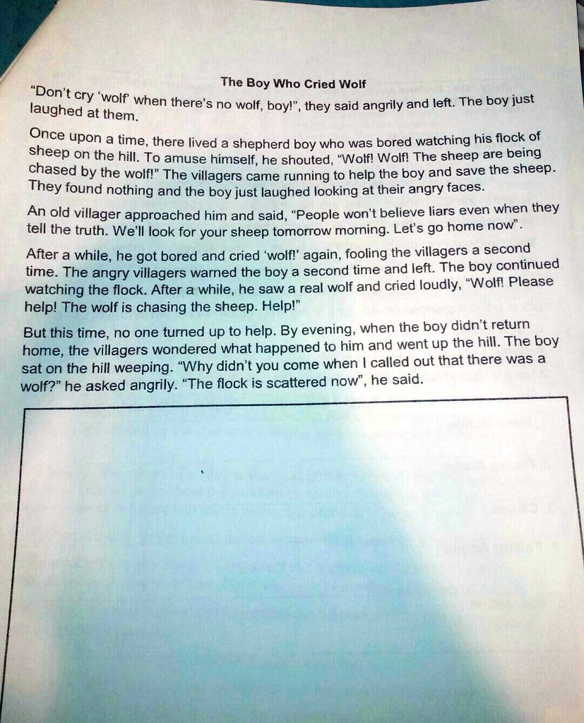 SOLVED: 'Arrange the story in the next page according to the order of ...