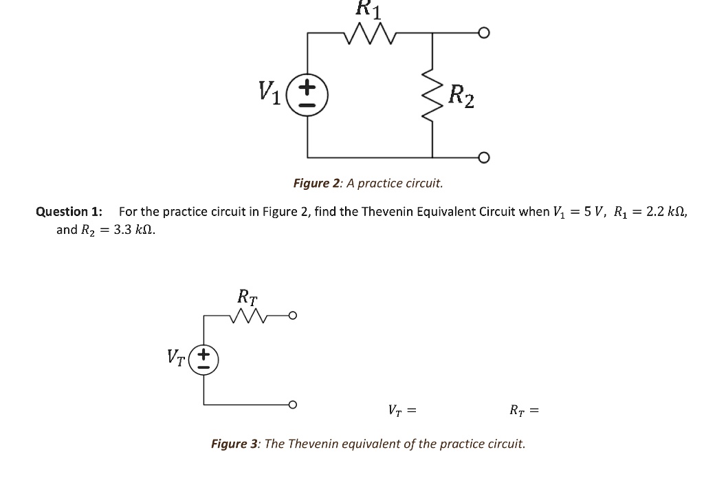 SOLVED: Figure 2: A practice circuit. Question 1: For the practice ...
