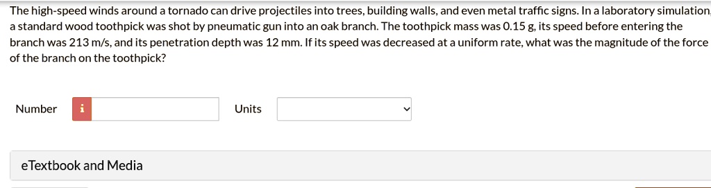 The high-speed winds around a tornado can drive projectiles into trees ...