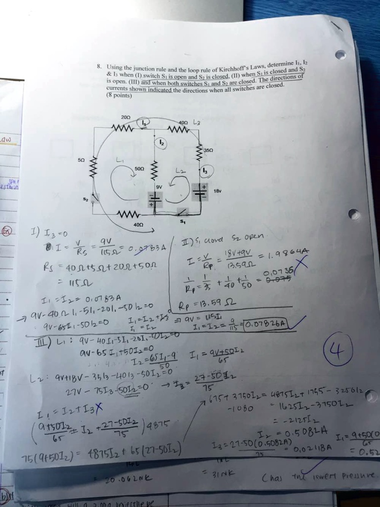 i tried to solve the questions i have no ideas how to solve the question lih using the junetion ...