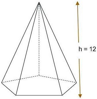 SOLVED: 'Sarah has two similar regular pyramids with pentagon-shaped ...