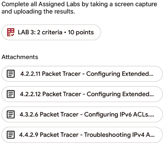 Complete all Assigned Labs by taking a screen capture and uploading the results. LAB 3: 2 ...