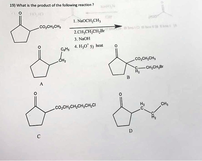 SOLVED: 19) What is the product of the following reaction? I0 ...