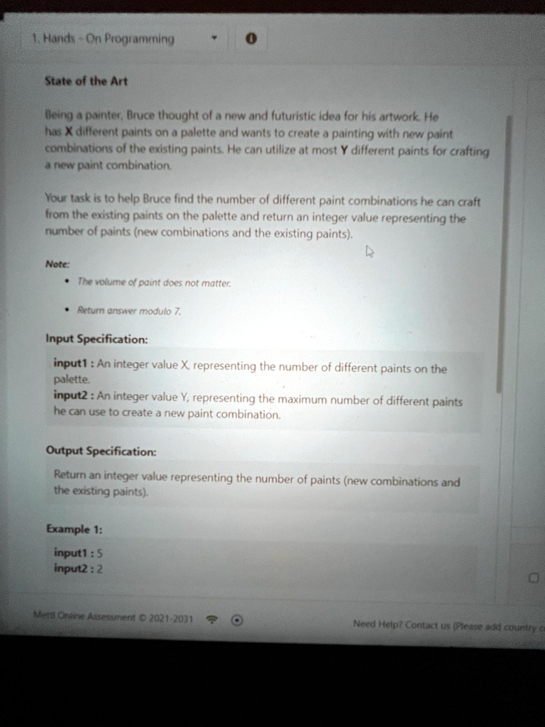 1. Hands-On Programming State of the Art Being a painter, Bruce thought ...