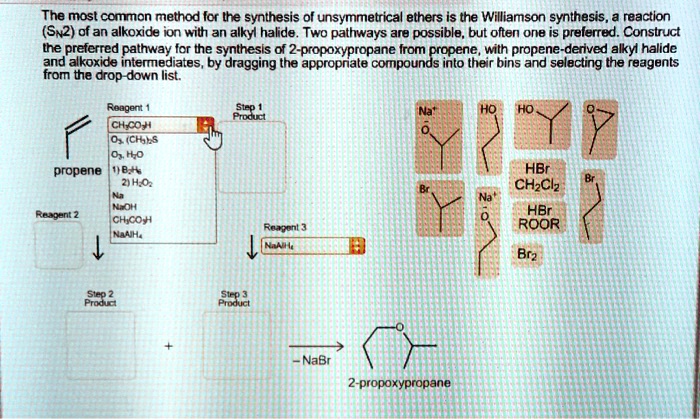 SOLVED: The most common method for the synthesis of unsymmetrical ...