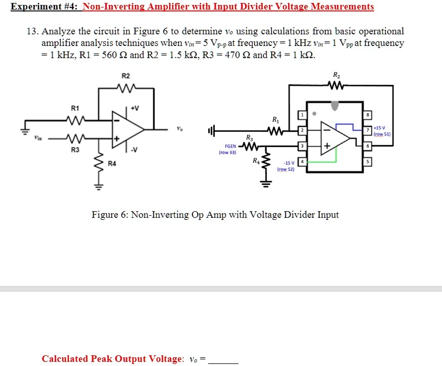 just calculate the v0 please experiment 4 non inverting amplifier with ...